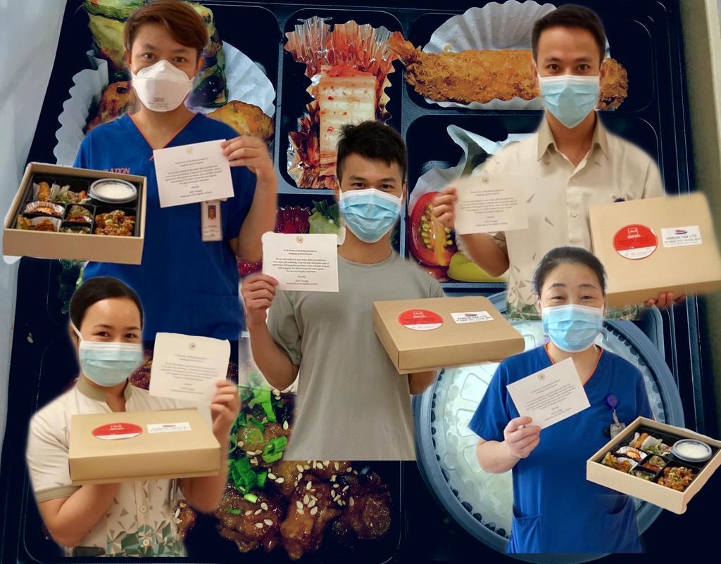 Donating S$5,000 worth of Korean meal boxes to support healthcare ...