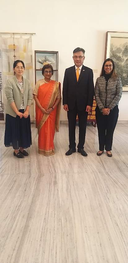 Ambassador Chang meets Mrs. Pallavi Shroff, managing partner of Shardul ...