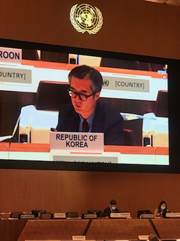 Ambassador Sang-beom Lim Presents the ROK Government's Activities in CD ...