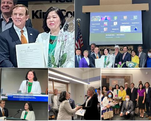 Consul General receiving a certificate of recognition from the Council ...