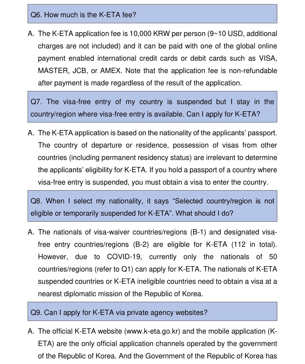 Frequently Asked Questions about K-ETA 상세보기|Notice | Embassy of the ...