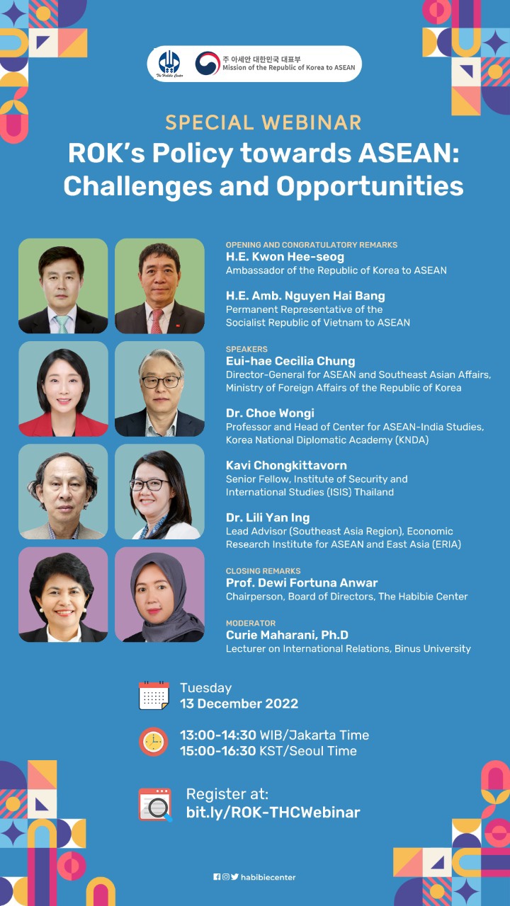 [안내] ROK’s Policy toward ASEAN – Challenges and Opportunities 웨비나 개최 ...