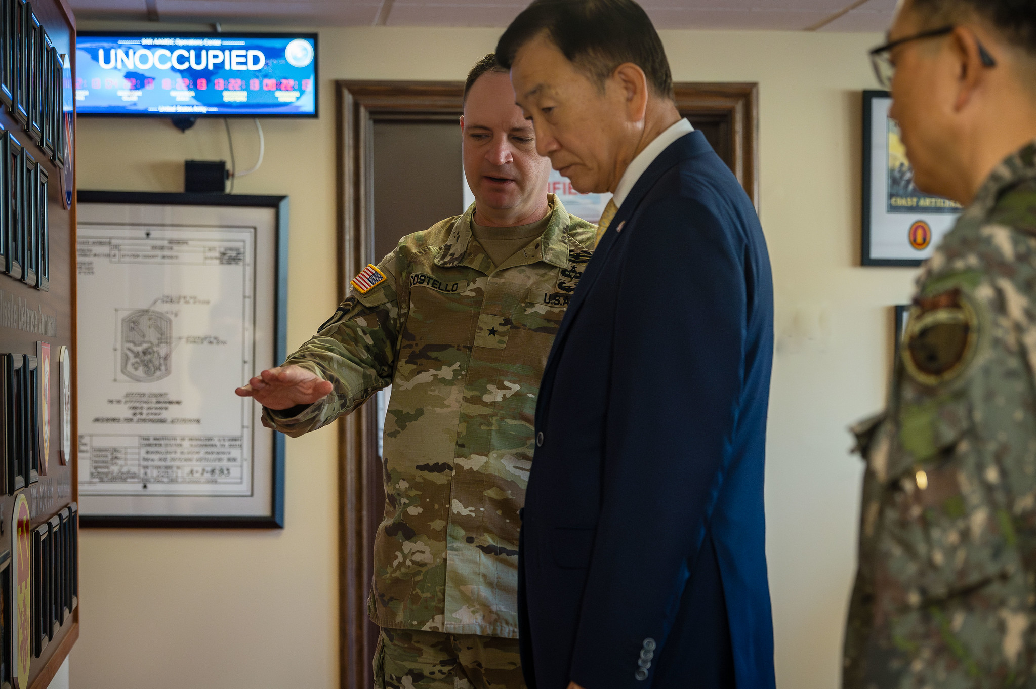 Meeting with BG. Patrick Costello (Commanding General, 94th Army Air ...