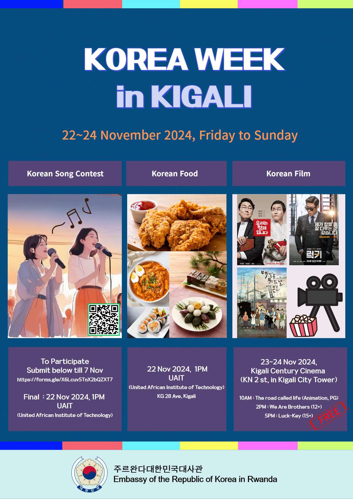 2024 Korea Week Announcement (Nov. 22nd - 24th) 상세보기|Notice | Embassy of the Republic of Korea ...