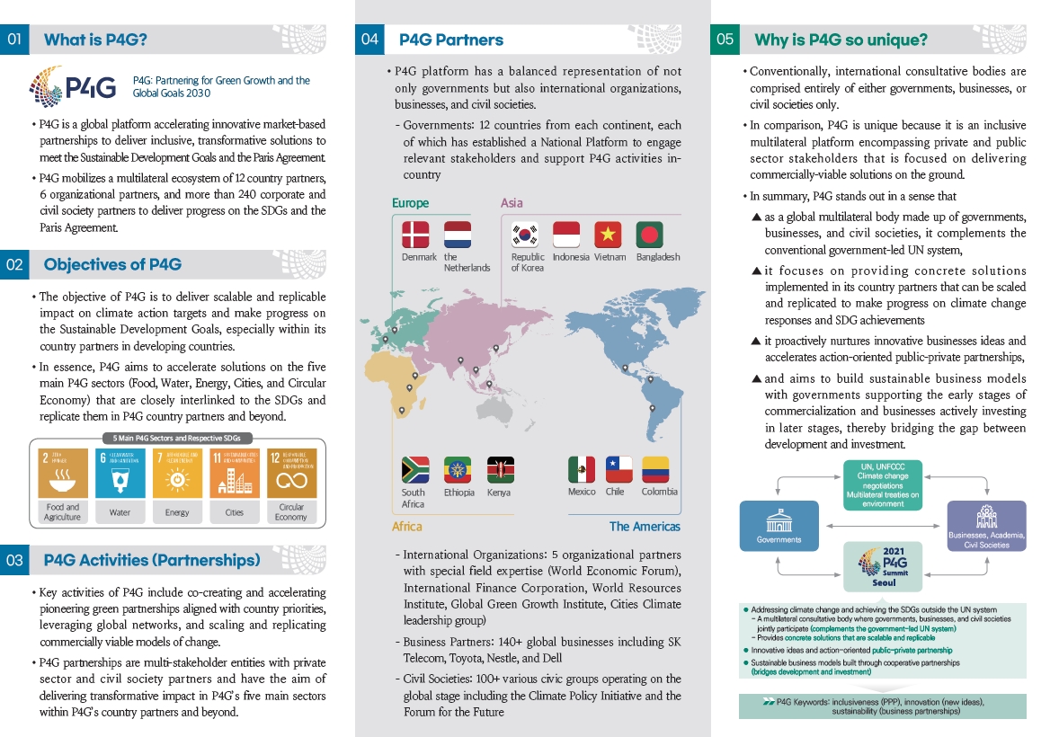 2021 P4G Seoul Summit : P4G at a Glance (Brochure) 상세보기|Notice ...