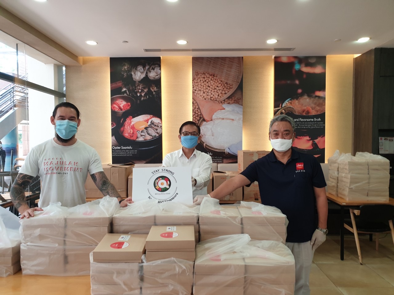 Donating S$5,000 worth of Korean meal boxes to support healthcare ...