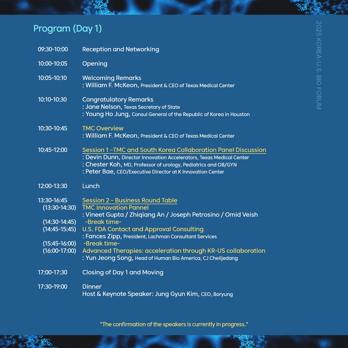 2025 KOREA-U.S. Bio Forum 상세보기|Notice | Consulate General of the ...